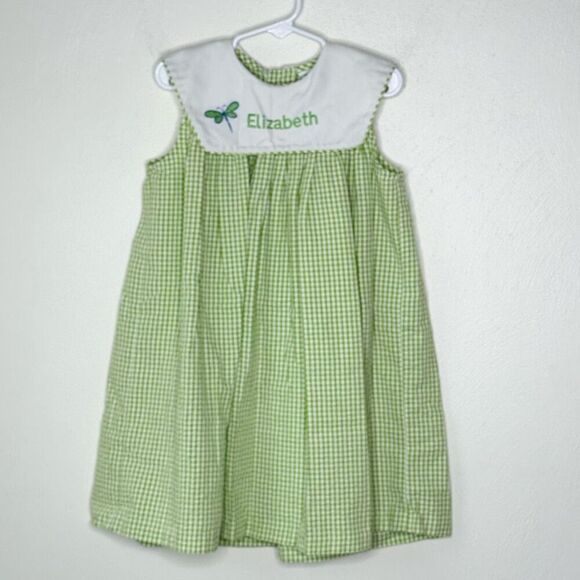 Kelly's Kids | Dresses | Kellys Kids Vintagesmocked Green Seersucker ...
